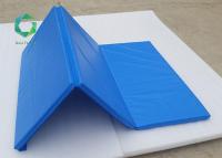 China Tender Foldable 18oz PVC Workout Mat Waterproof Synthetic Leather Tear Resistant for sale