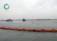 China Oil Resistance Indutech Textiles 1350gsm , Flexible PVC Coated Tarpaulin Oil Boom Fence for sale