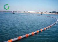 China Oil Resistance Indutech Textiles 1350gsm , Flexible PVC Coated Tarpaulin Oil Boom Fence for sale