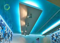 China 15N/cm Adhesion Home Decor Textiles 1000d Stretch PVC Ceiling Office 320gsm for sale