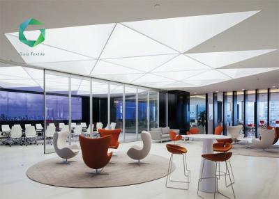 China Colorful Polyester Printable Stretch Ceiling PVC 1400N Tensile Strength for sale