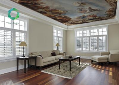 China Fireproof 3.2m Length Home Decor Textiles Decorative Flame Retardant PVC Stretch Ceiling for sale