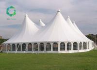 China Polyester 1000d Yarn 850gsm PVC Tent Fabric Waterproof  Outdoor Rooftop for sale
