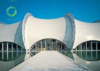 China Flame retardant Acrylic PVC Membrane Structure anti mold Fabric Tensioned 1500gsm for sale