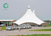 China 3m width PVC Membrane Structure 1100gsm Vinyl Fabric Tensile Car Parking Shade for sale