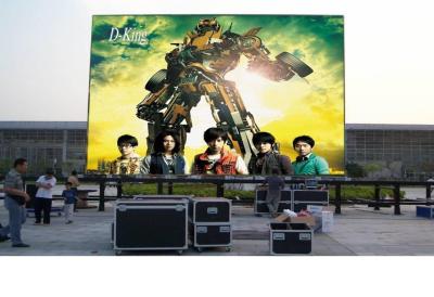 China P10 LED Video Screen 1R1G1B Configuration - 8000 cd/m² Brightness, IP65 Rated for Outdoor Use for sale