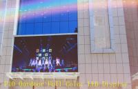China Outdoor P10 LED Display Module 160×160mm Full Color RGB Screen with 7000 cd/m² Brightness and 10mm Pixel Pitch for sale