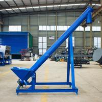 China 3KW Tubular Cement Fertilizer Screw Conveyor Feeder with Hopper and Electric Conveyor for sale
