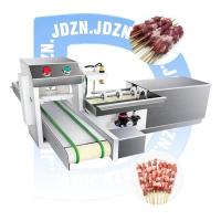 China Kebab meat skewer machine satay string making machine automatic mince beef kebab skewer machine for sale