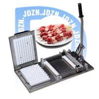China Manual Kebab Skewer Machine Barbecue Stainless Steel Bbq Satay Manual Meat Skewer for sale