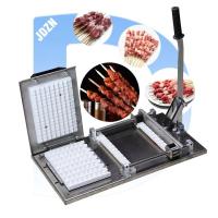 China Manual Kebab Skewer Machine Barbecue Stainless Steel Bbq Satay Manual Meat Skewer for sale