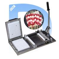 China Manual Kebab Skewer Machine Barbecue Stainless Steel Bbq Satay Manual Meat Skewer for sale