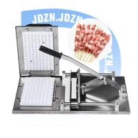 China Manual Kebab Skewer Machine Barbecue Stainless Steel Bbq Satay Manual Meat Skewer for sale