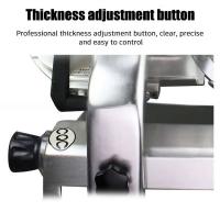 China Semi-automatic Cortadora De Fiambre Rebanadora Para Carne frozen meat slicing Stainless Steel Italian Blade Meat Slicer for sale