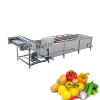China Fresh Fruits And Vegetables Bubble Washing Machine Vegetable Washing Machine Commercial Electric Vegetable Cleaning for sale