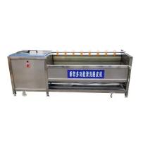 China Commercial electric potato peeler machine With Low Price fruit vegetable potato washing cleaning line machine for sale