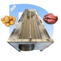 China Maquina Lavadora De Fruta Ginger Potato Small Brush Cassava Wash and Peel Machine India for sale