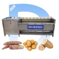 China Fully Automatic Industrial Potato Peeling Machine/potato Washing Machine/fruit vegetable potato washing cleaning line machine for sale