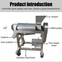 China tomato juicer secure/operation safety reliable juice extractor pineapple juice extractor machine pulping machine for sale