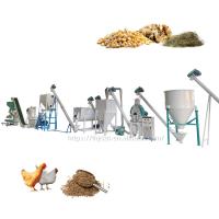 China cat feed pallet making machine animal feed pellet production line pelletizer machine for poultry feeds for sale