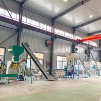 China cat feed pallet making machine animal feed pellet production line pelletizer machine for poultry feeds for sale