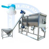 China Blue 100kg 300kg 500kg 1ton Cattle Feed Vitamins Pet Feed Stainless Steel Horizontal Mixer for sale