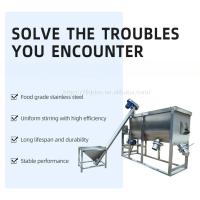 China Large Capacity Stainless Steel Mix Horizontal Ribbon Double Drum Three Shaft High Speed Mixer for Powder and Requid for sale