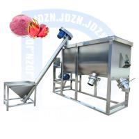 China Horizontal Ribbon Blender Mixer for Chemical Crystal Powder Mixing 900L Barrel Volume for sale
