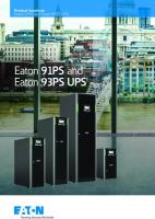 China Eaton module UPS 93PS series 8-30 kW 15kVA 20KVA 60KVA 12v 24v battery 3 phase to replace 9355 series ups power supply system for sale