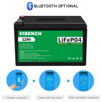 China Visench OEM Prismatic 12V 12.8V Volt 12Ah Deep Cycle Storage Energy System Lifepo4 Lithium Ion Battery for sale