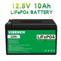 China Visench OEM Prismatic 12V 12.8V Volt 12Ah Deep Cycle Storage Energy System Lifepo4 Lithium Ion Battery for sale