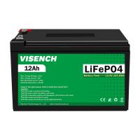 China Visench OEM Prismatic 12V 12.8V Volt 12Ah Deep Cycle Storage Energy System Lifepo4 Lithium Ion Battery for sale
