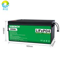 China Visench  Direct factory 12V 24V 100Ah 120Ah 200Ah  Deep 6000 Cycles Solar Lifepo4 energy storage battery for sale
