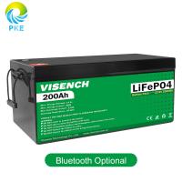 China Visench  Direct factory 12V 24V 100Ah 120Ah 200Ah  Deep 6000 Cycles Solar Lifepo4 energy storage battery for sale