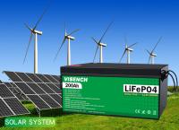 China Visench  Direct factory 12V 24V 100Ah 120Ah 200Ah  Deep 6000 Cycles Solar Lifepo4 energy storage battery for sale