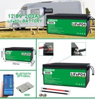 China Visench  Direct factory  12V 24V 100Ah 120Ah 200Ah  Deep 6000 Cycles Solar lithium batteries Energy Stor age Battery for sale