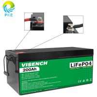 China Visench Direct factory  12V 24V 100Ah 120Ah 200Ah  Deep 6000 Cycles battery lifepo4 for sale