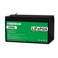 China Visench Direct factory high quality 12v 5ah  lithium solar battery for sale