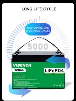 China Visench Direct factory high quality 12v 100ah 5KWH 10KWH batteries lithium ion for sale