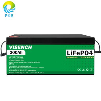 China Visench Direct factory  Lithium 12V 24V 100 ah lithium battery  Deep 6000 Cycles with BMS for solar inverter energy storage syst for sale