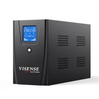 China Visench 2Kva Lcd Display Backup Ups 2000Va 1200W Offline Ups for Desktop Laptop Computer for sale
