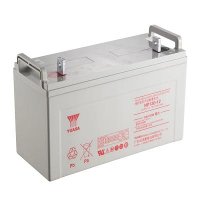 China YUASA NP120-12 12V 120Ah UPS Battery Rechargeable Best Energy Storage Maintenance VRLA Battery for Solar System/Electric Power for sale