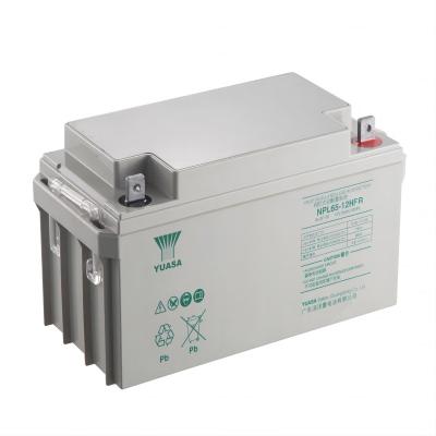 China YUASA NPL65-12 12V 65Ah UPS VRLA Battery Rechargeable Sealed Lead Acid Battery for UPS for sale