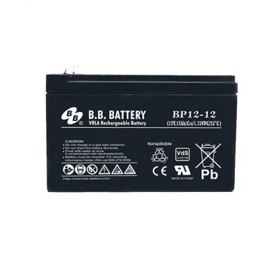 China BP Series BP12-12FR 12V 12Ah VRLA Lead-Acid Rechargeable Energy Storage Battery for UPS Laboratory Equipment for sale