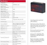 China CSB Battery UPS122406 12V 240W Maintenance-Free VRLA Lead Acid 240W Battery for UPS Data Center for sale