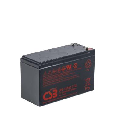 China CSB Battery UPS123607 12V 360W 7Ah High Performance Rechargeable Maintenance-Free VRLA 7Ah Battery for UPS Data Center for sale