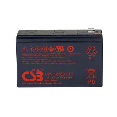 China CSB Battery UPS123606 12V 360W Rechargeable Maintenance-Free 7Ah VRLA for UPS Data Center for sale