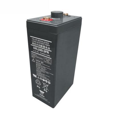 China YUASA UXL220-2FR 2V 200Ah Square Battery for Solar System Electric Power Maintenance Free for sale