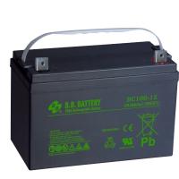 China BB Battery BC100-12 12V 100Ah Best Energy Storage Maintenance Free Rechargeable VRLA Battery 100Ah for Electric Power for sale