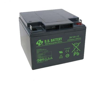 China BB Battery BC28-12 12V 28Ah Best Energy Storage Maintenance Free Rechargeable VRLA Battery 28Ah for Electric Power for sale